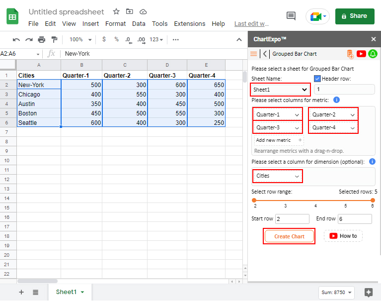How To Create A Clustered Bar Chart In Google Sheets 
